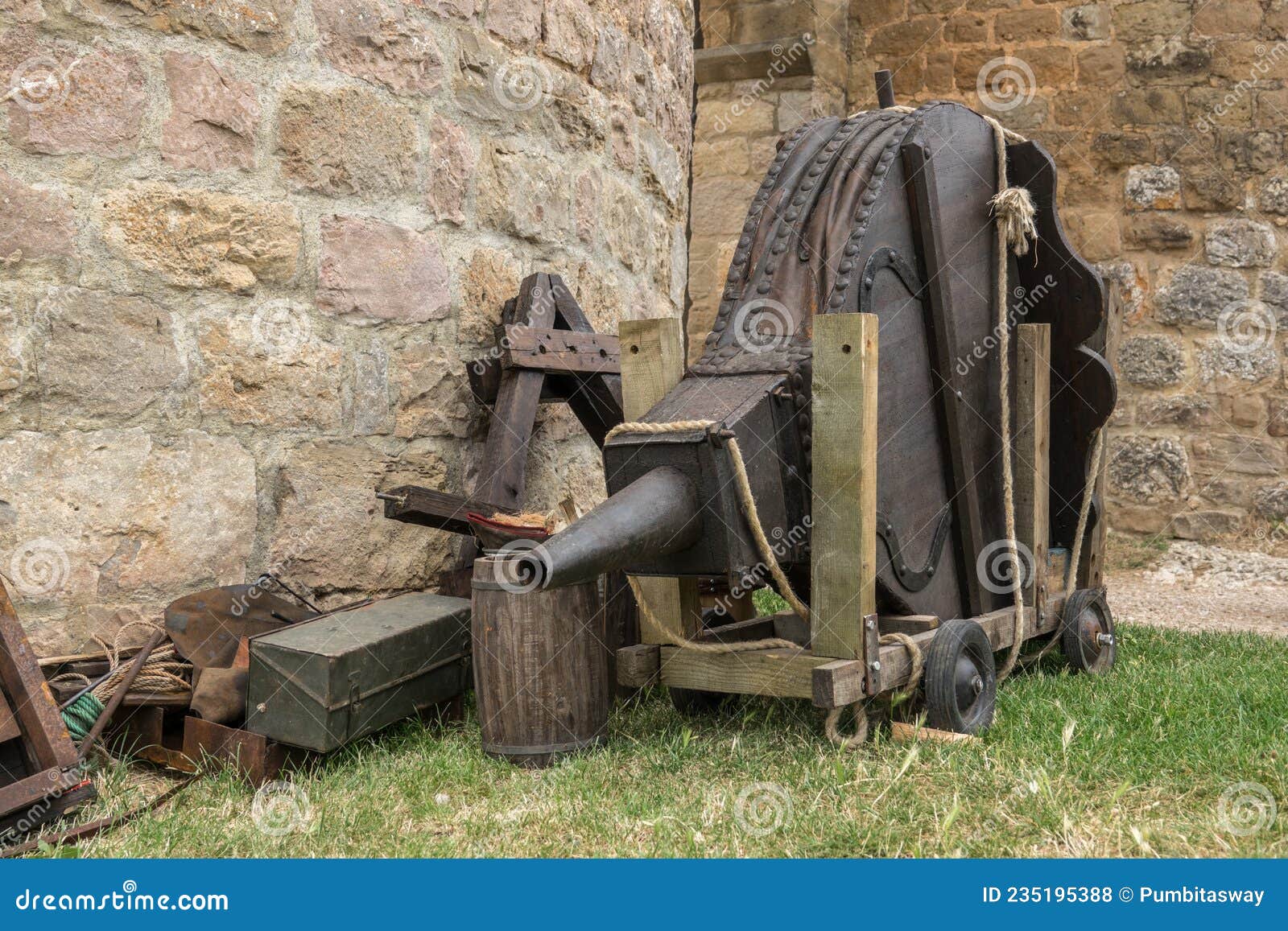 Traditional Forge Bellows Wood and Leather Stock Photo - Image of ...