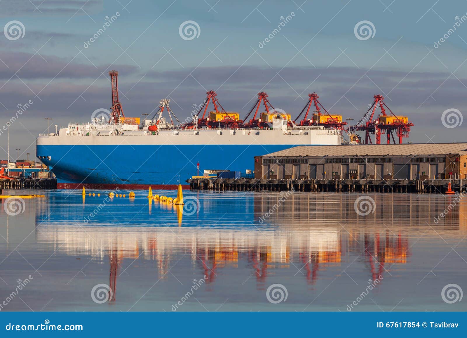 Large Transoceanic Cargo Ship Stock Photo - Image of transoceanic ...