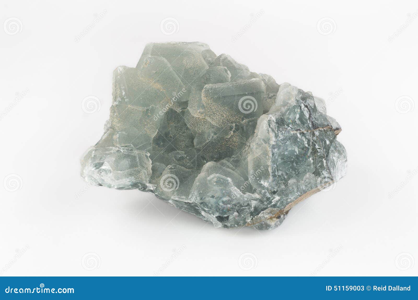 Large Transparent Green Fluorite Crystal Stock Image - Image of ...