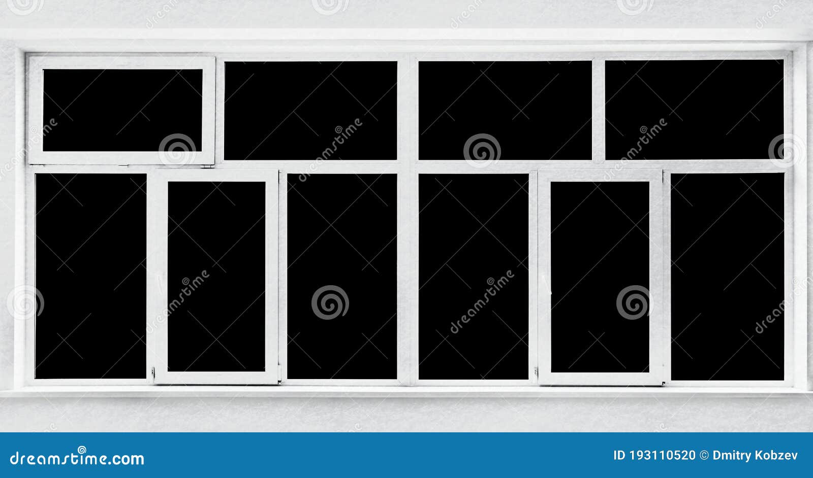 Large Transparent Insulated Plastic Office Windows for Design Stock ...