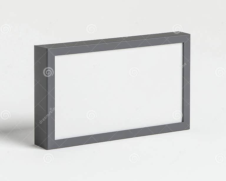 A Large, Transparent Landscape Frame, Mounted in Grey, Remains Blank ...