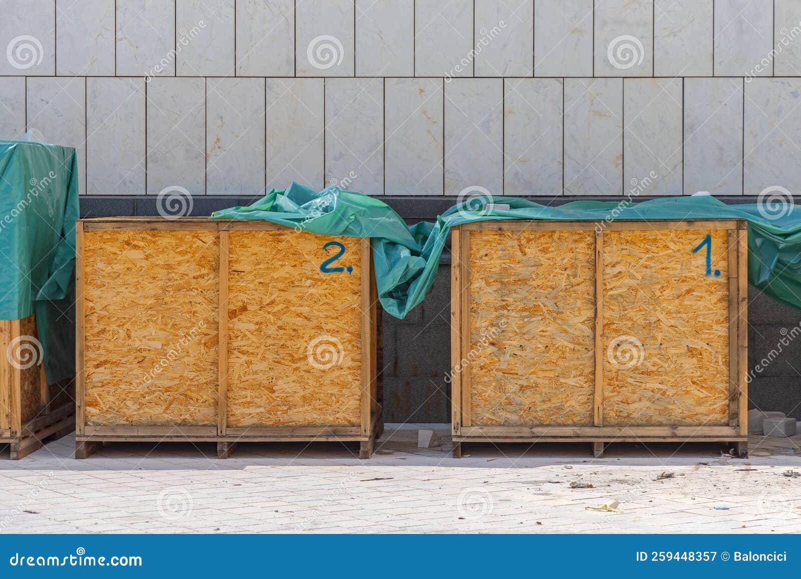 Large Transport Boxes stock image. Image of commercial - 259448357