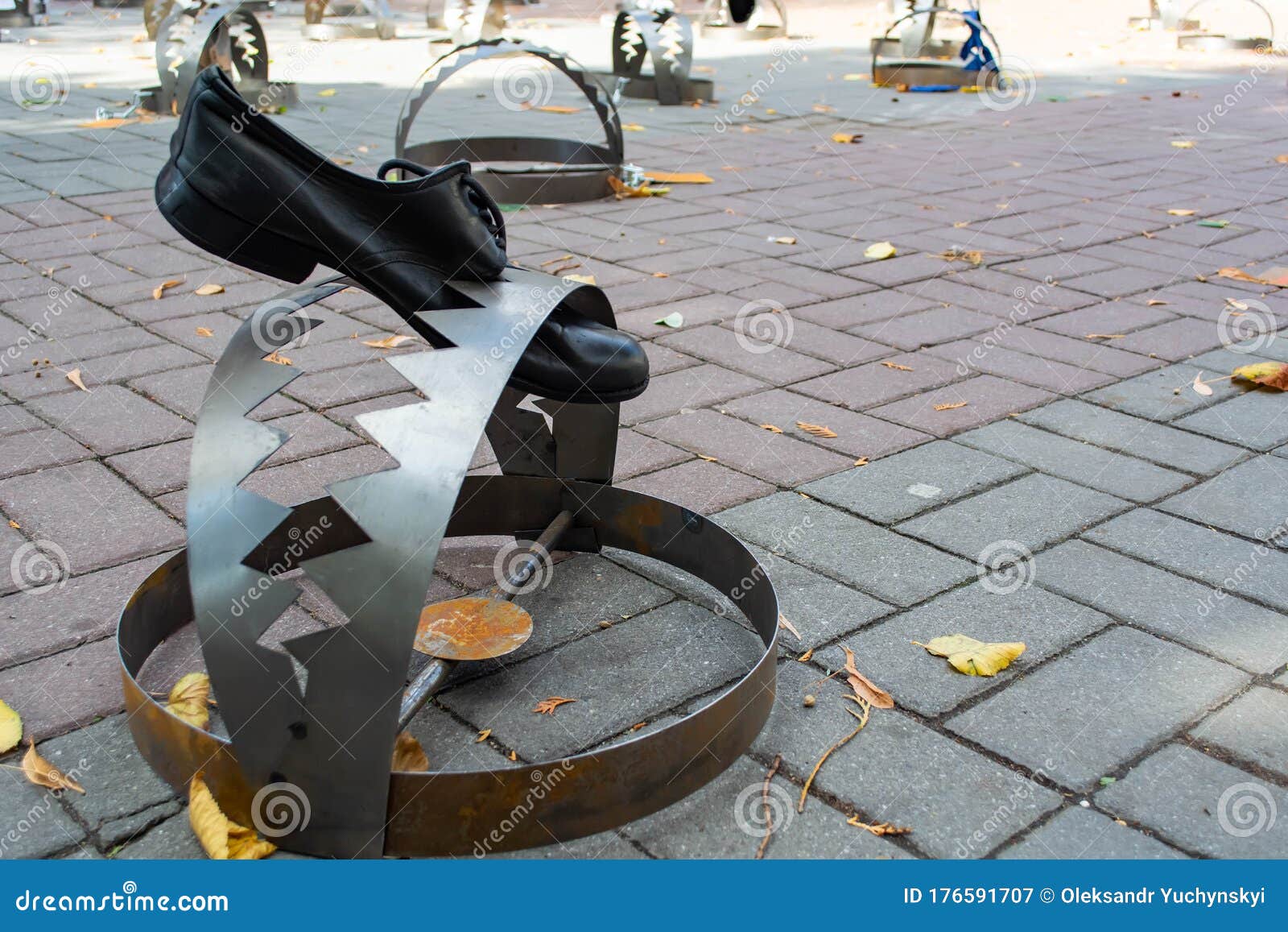 Large Traps. Concept of Man Trapping. Fall Stock Image - Image of ...