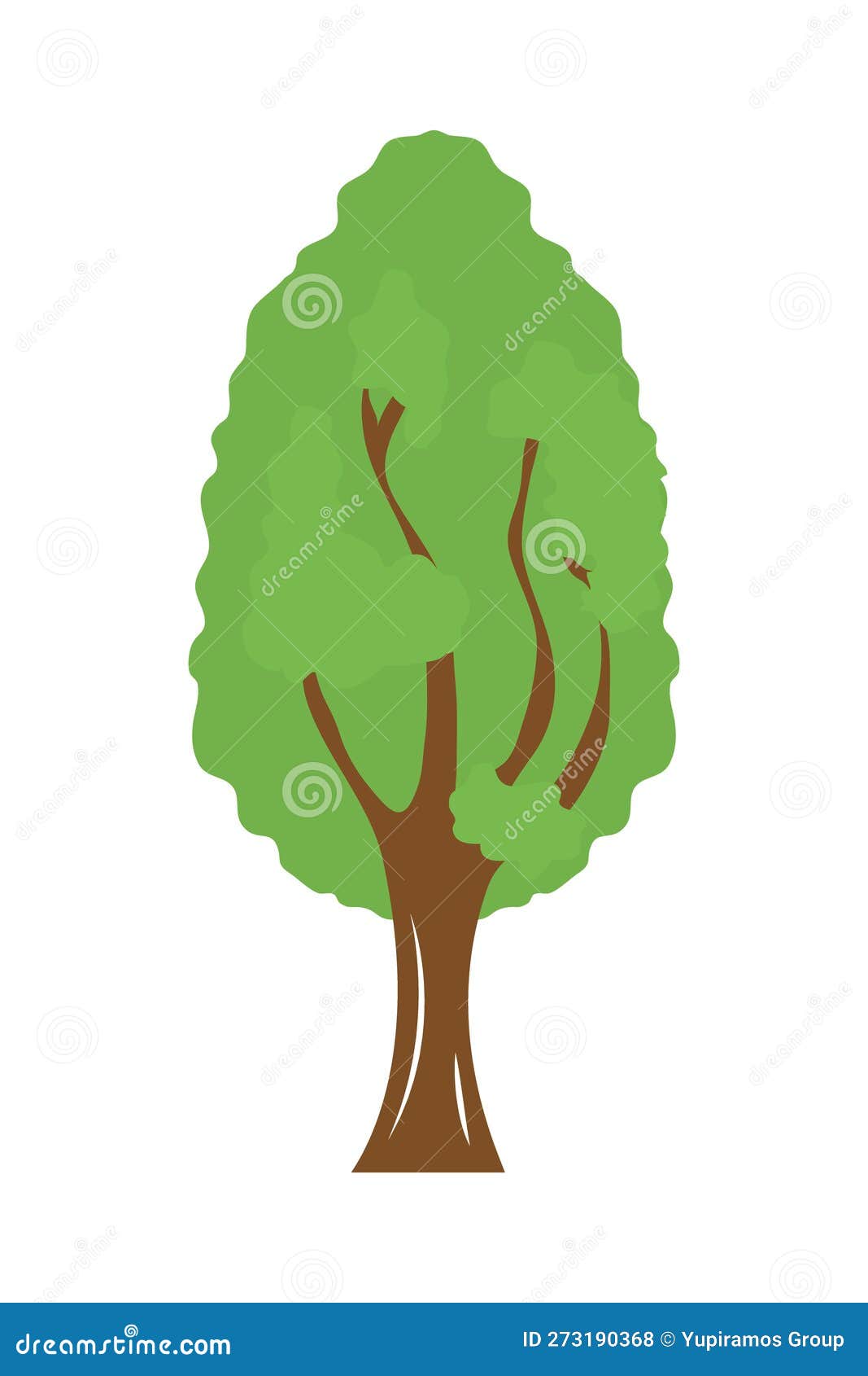 Large tree icon stock vector. Illustration of vector - 273190368