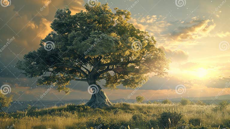 A Large Tree and Long Roots of this Tree in the Forest. the Roots are ...