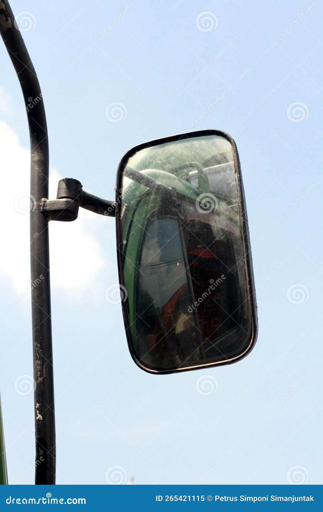 Large Truck Side View Mirror Stock Image - Image of window, circle ...