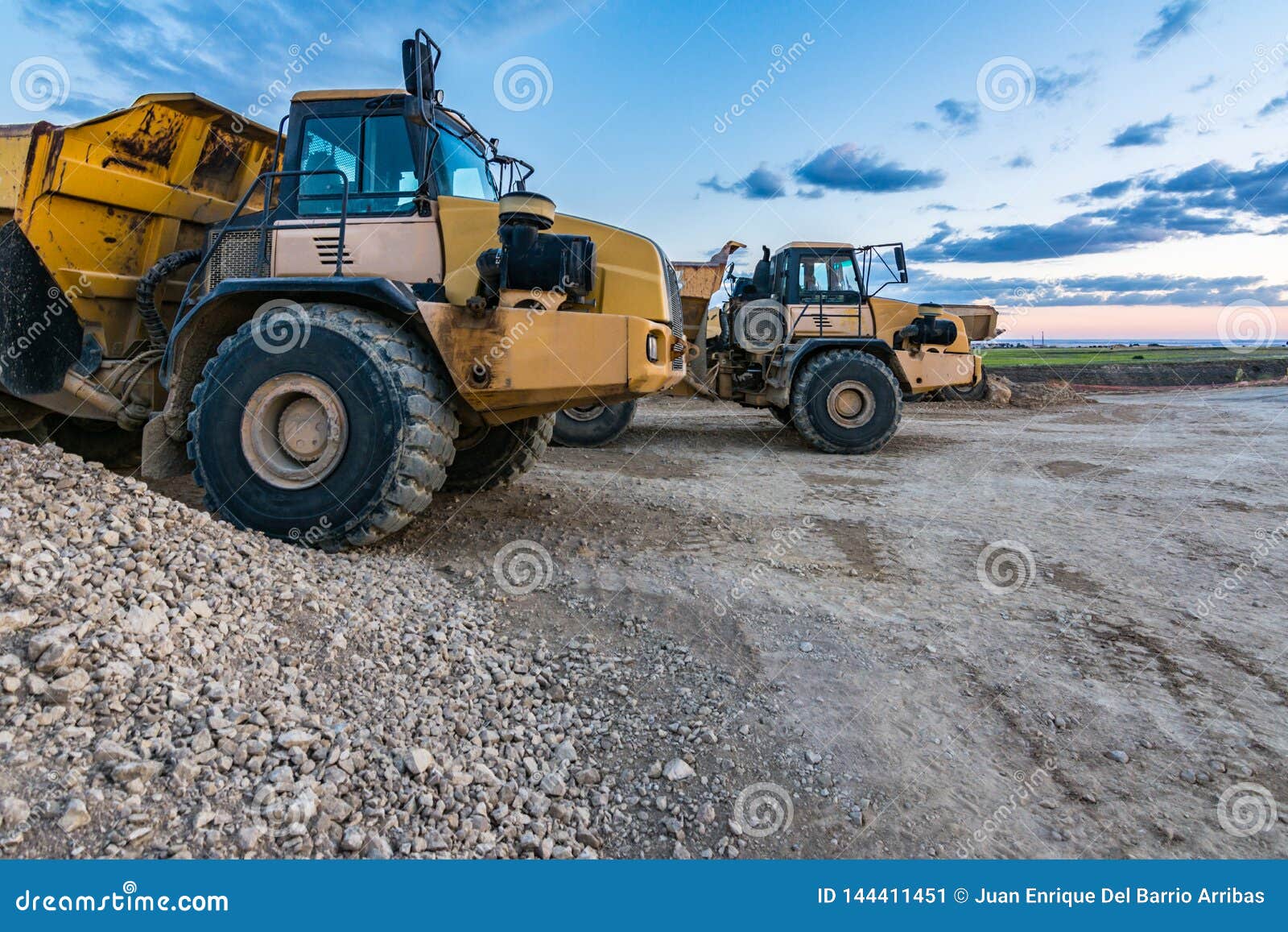 Large Trucks in an Open Pit Mine Stock Image - Image of loader, stone ...