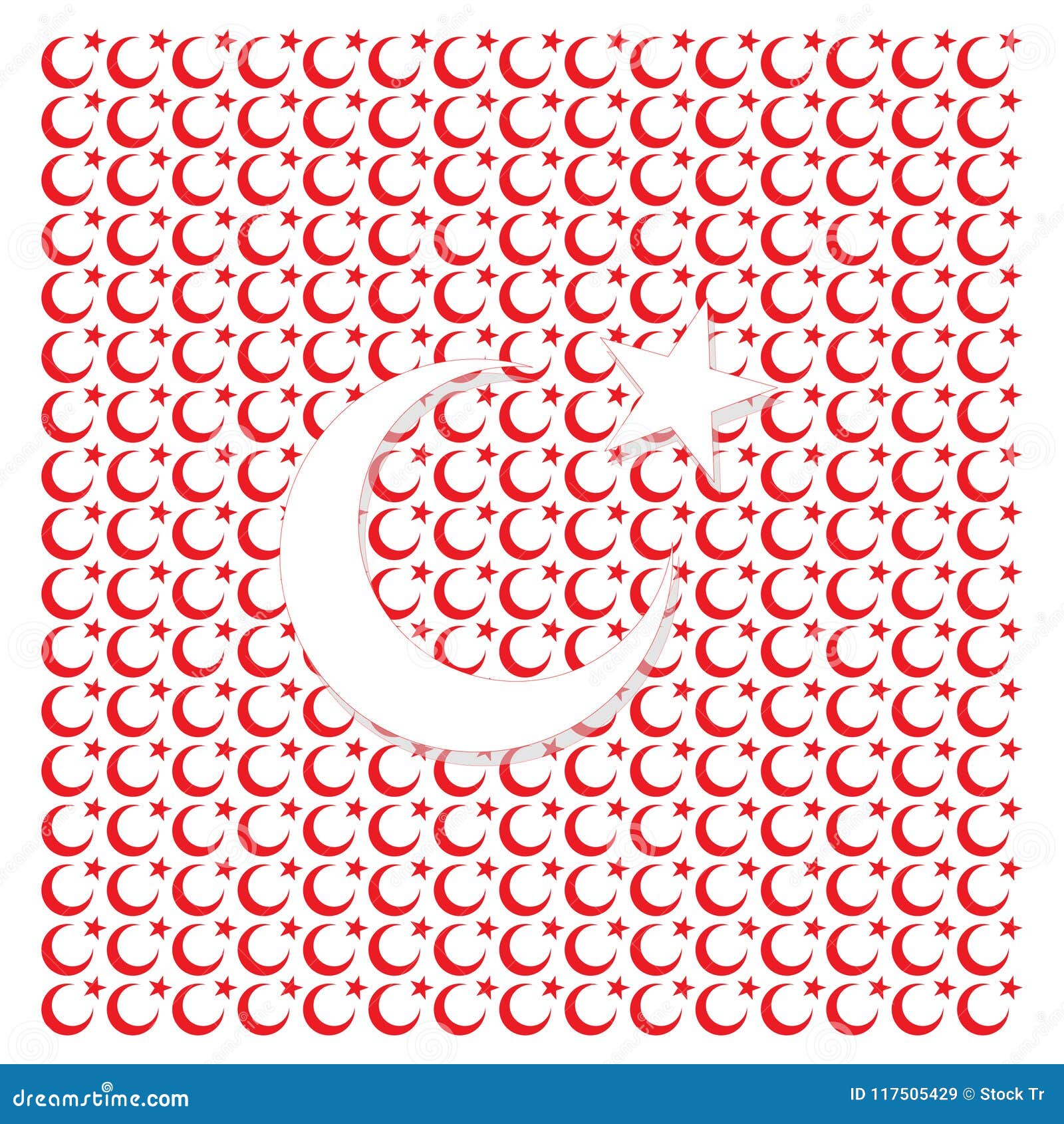 Turkish Flag on White Background, and Small Turkish Flags, Asia ...