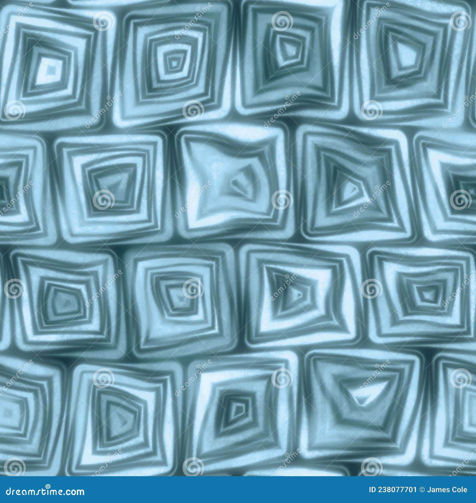 Large Turquoise Squiggly Swirly Spiral Squares Seamless Texture Pattern ...