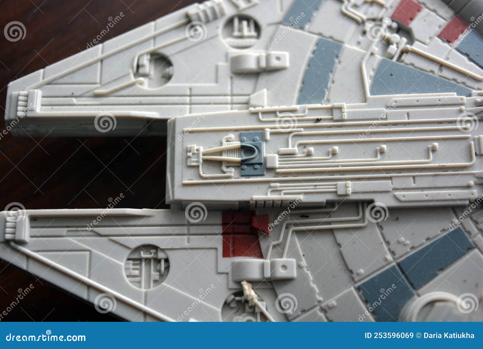 A Huge Gray Spaceship of the Future with Instruments and Equipment is ...