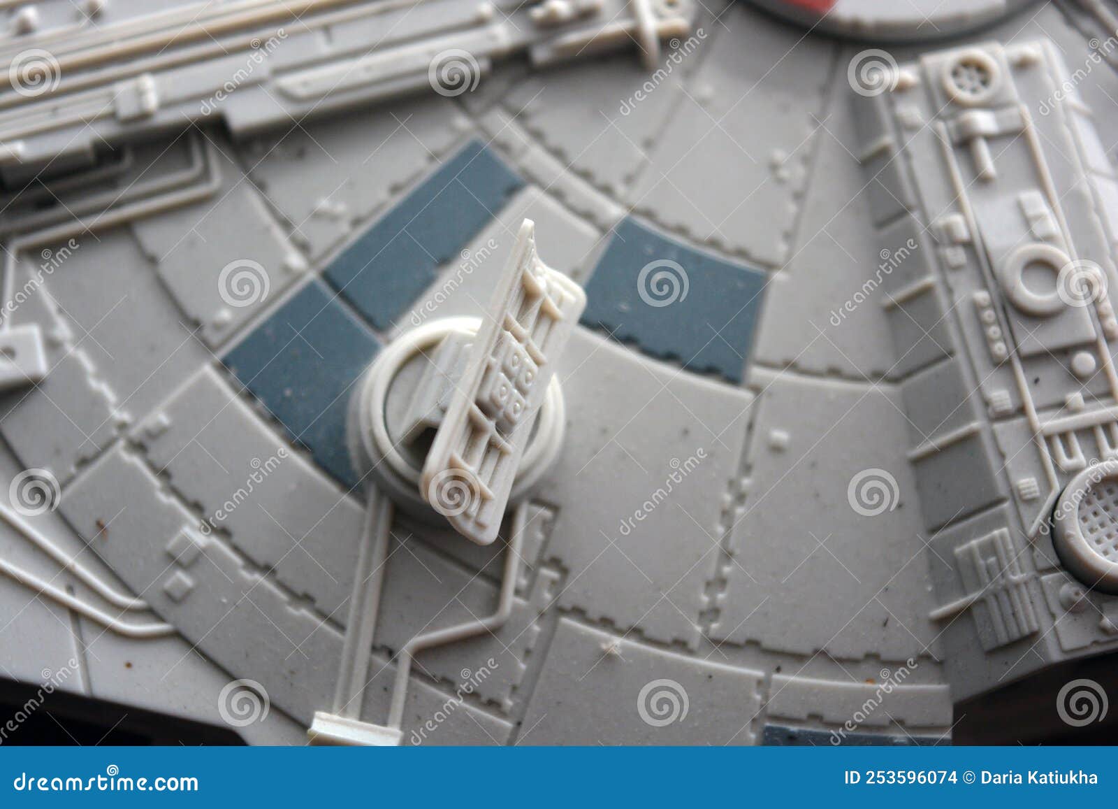 A Huge Gray Spaceship of the Future with Instruments and Equipment is ...