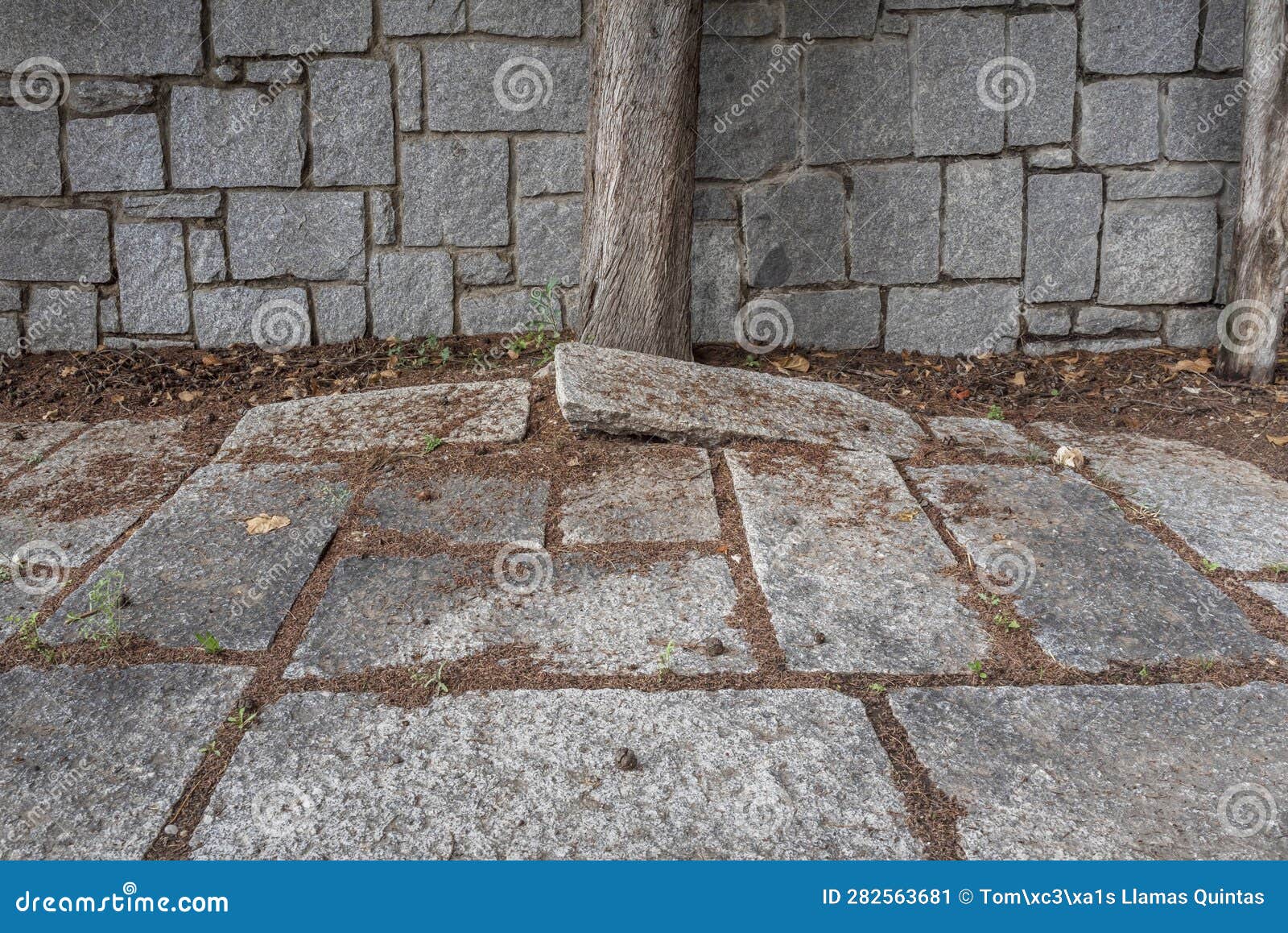 Large Unpolished Granite Slabs on the Ground Stock Image - Image of ...