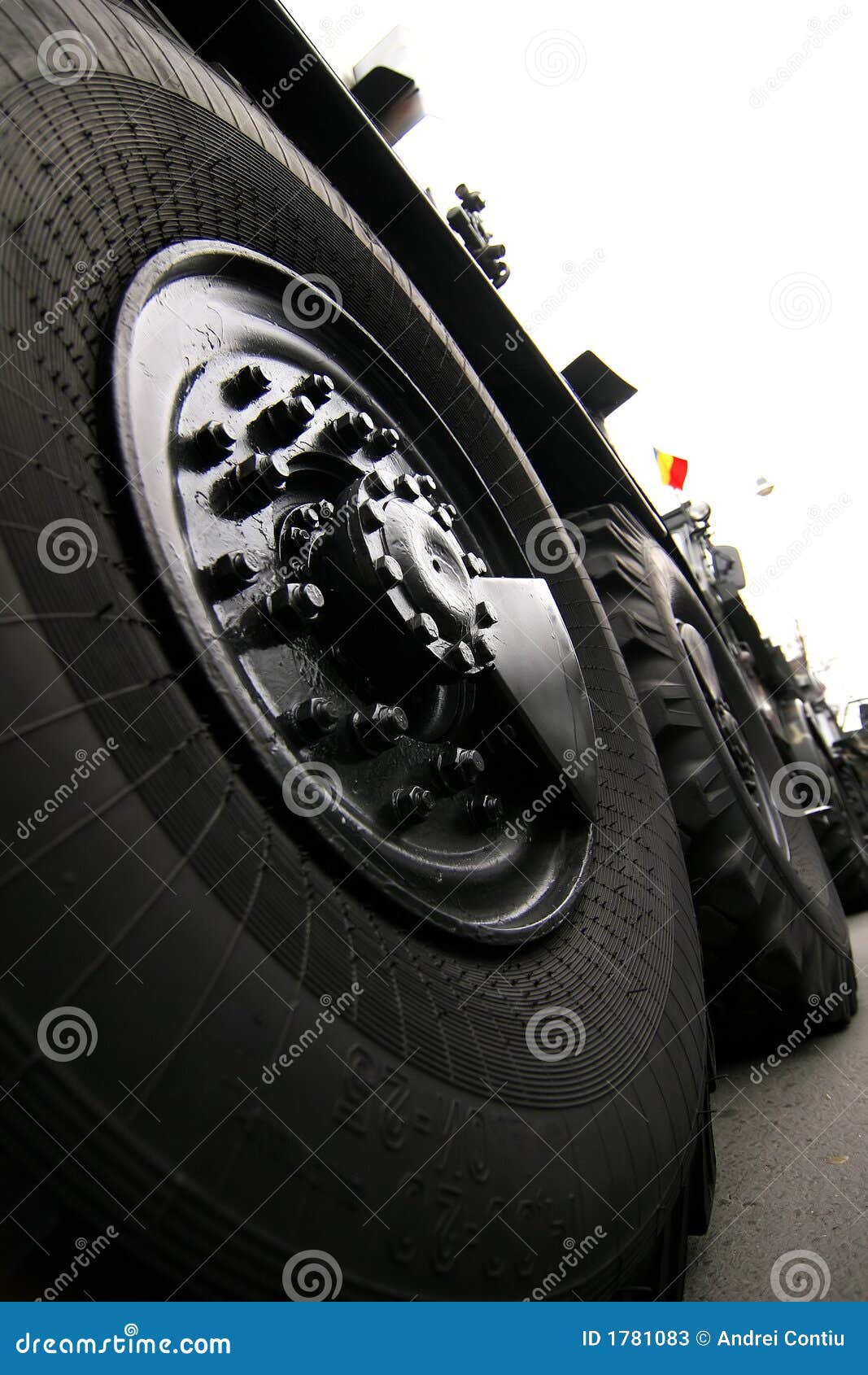 Large Vehicle Tires stock image. Image of carry, treads - 1781083