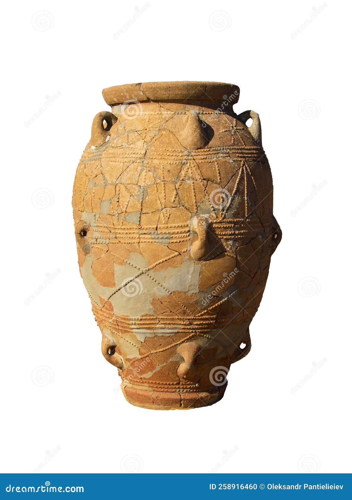 Large Vessel Called Pithos Isolated on White Background Editorial Image ...