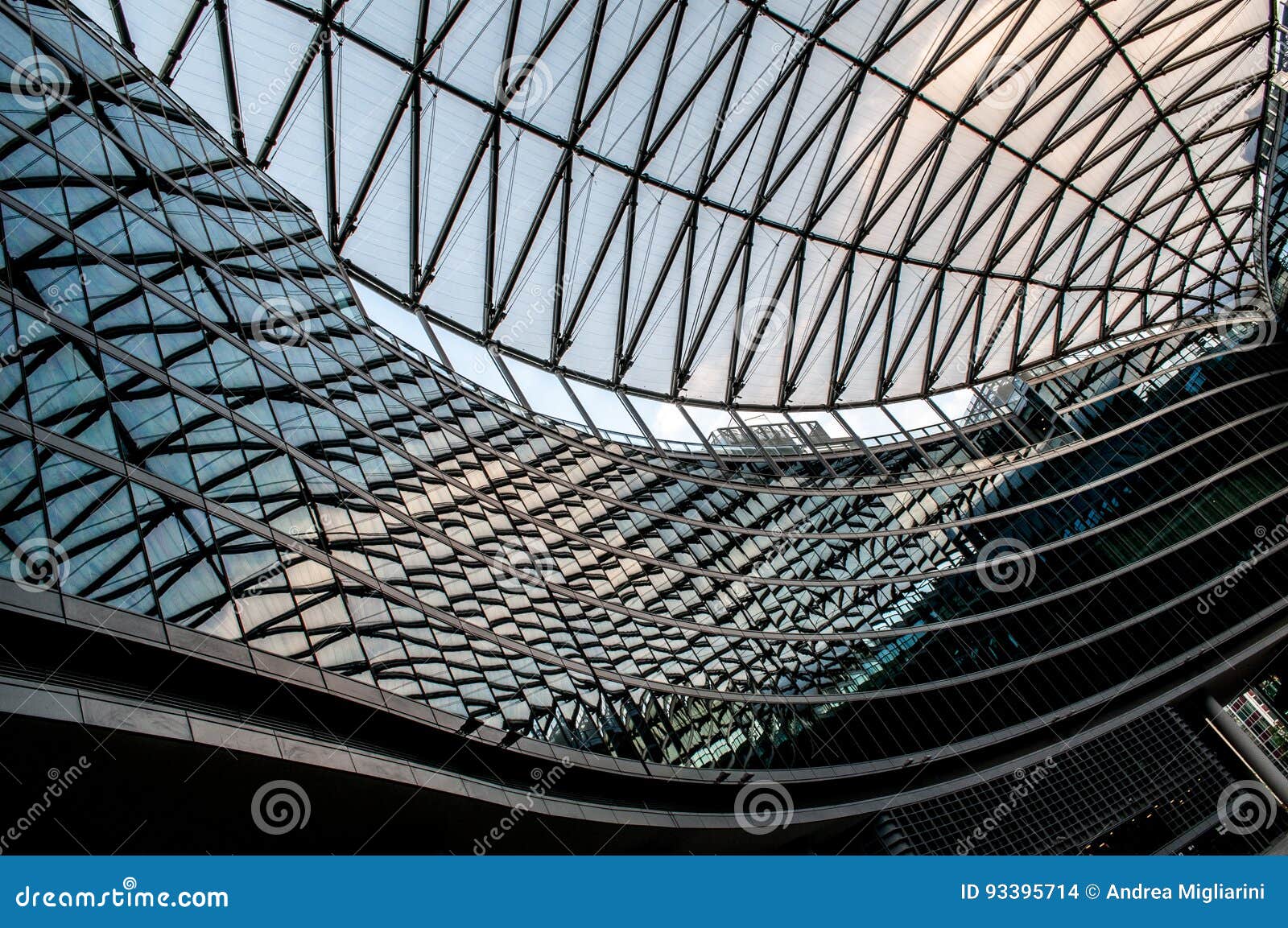 Large View of Building of Modern Architecture Stock Photo - Image of ...