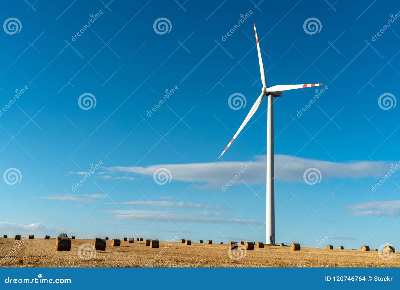 Windmill on the field stock photo. Image of autumn, field - 120746764