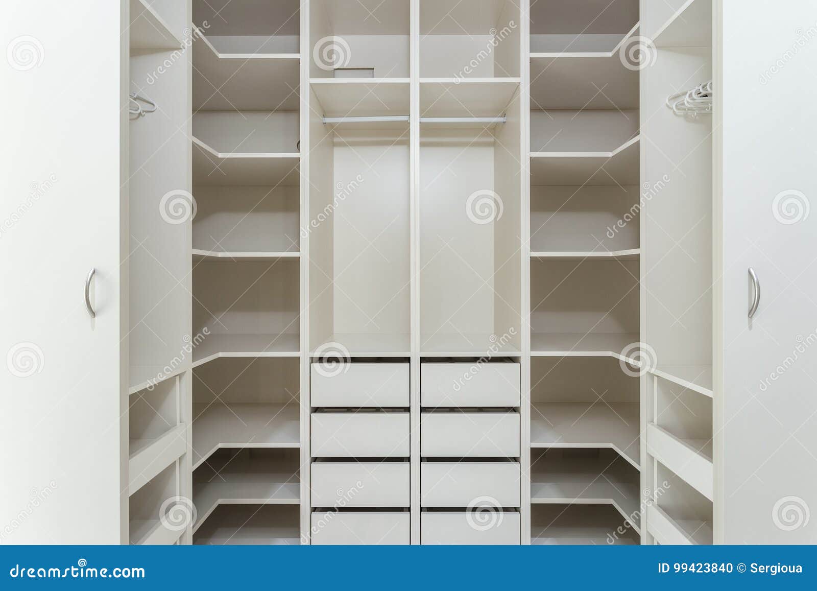 Large Wardrobe Locker for Clothes. Stock Photo - Image of indoor, light ...