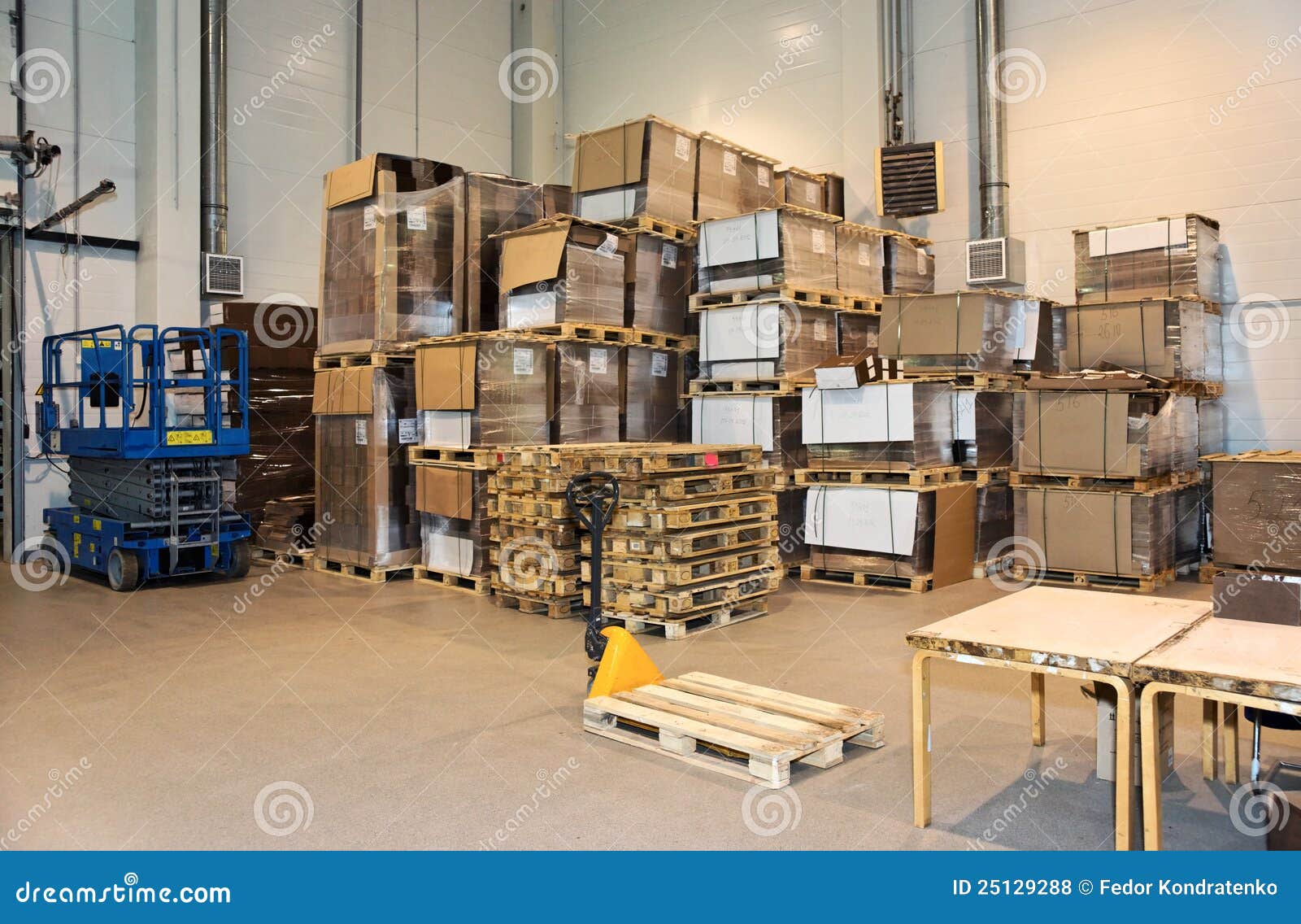 Large warehouse stock photo. Image of rack, manufacturing - 25129288