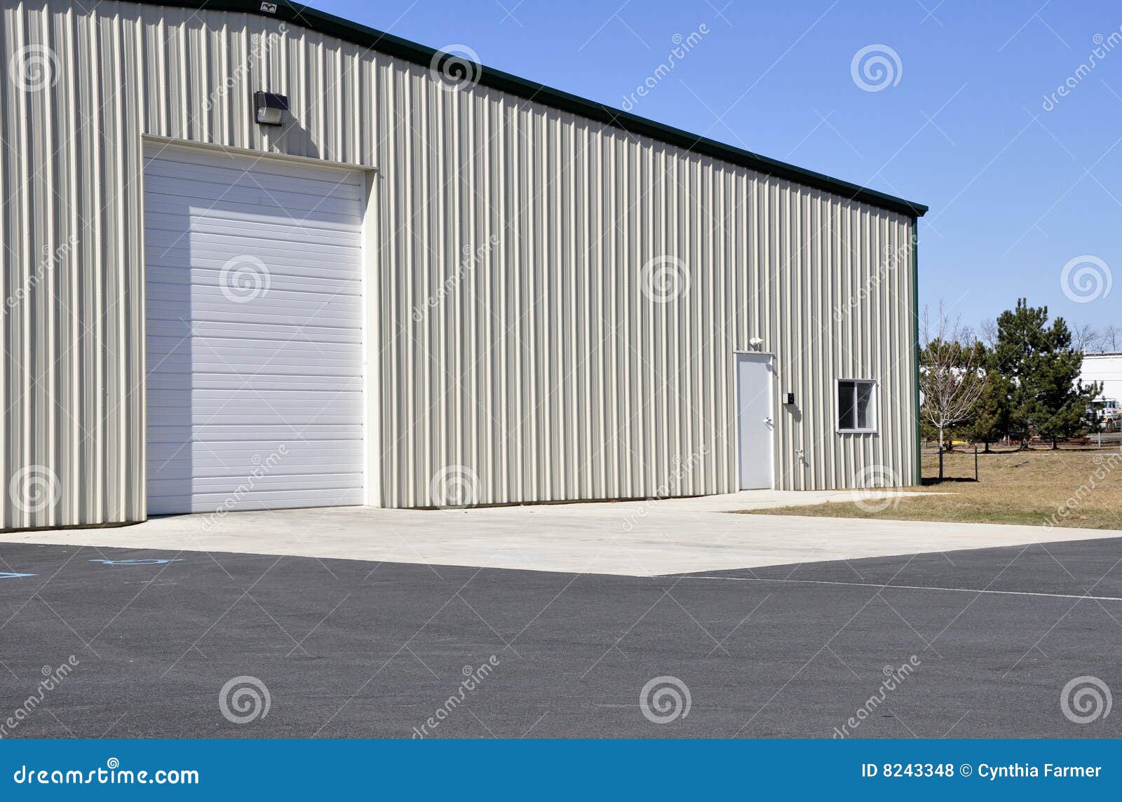 Large warehouse stock photo. Image of commerce, unloading - 8243348