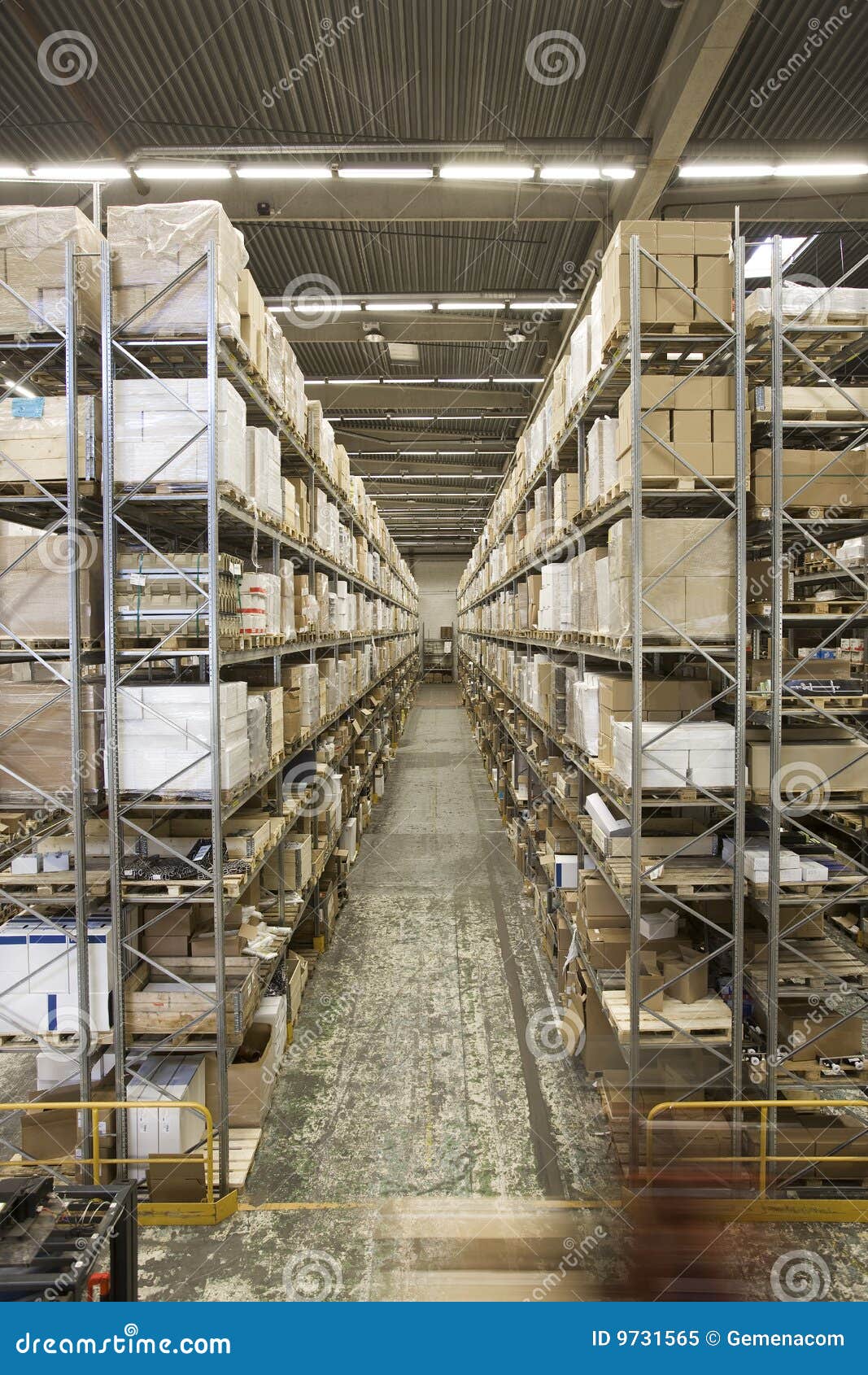 Large warehouse stock image. Image of making, storage - 9731565