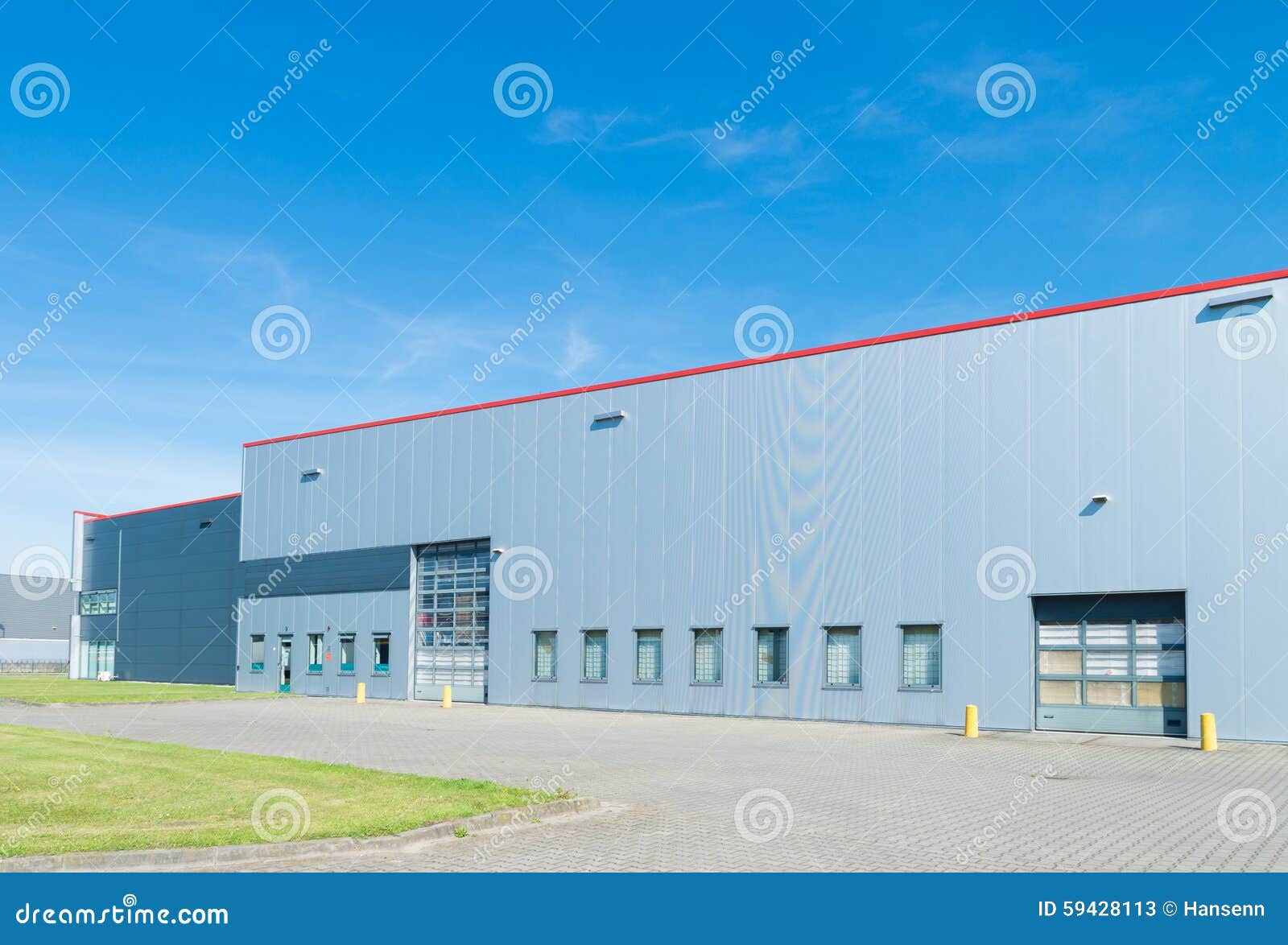 Large warehouse exterior stock image. Image of workplace - 59428113