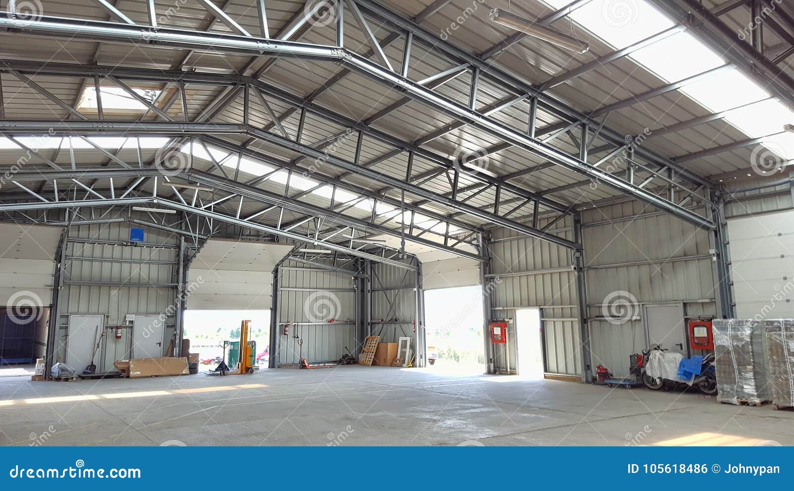 Large warehouse interior stock photo. Image of industry - 105618486
