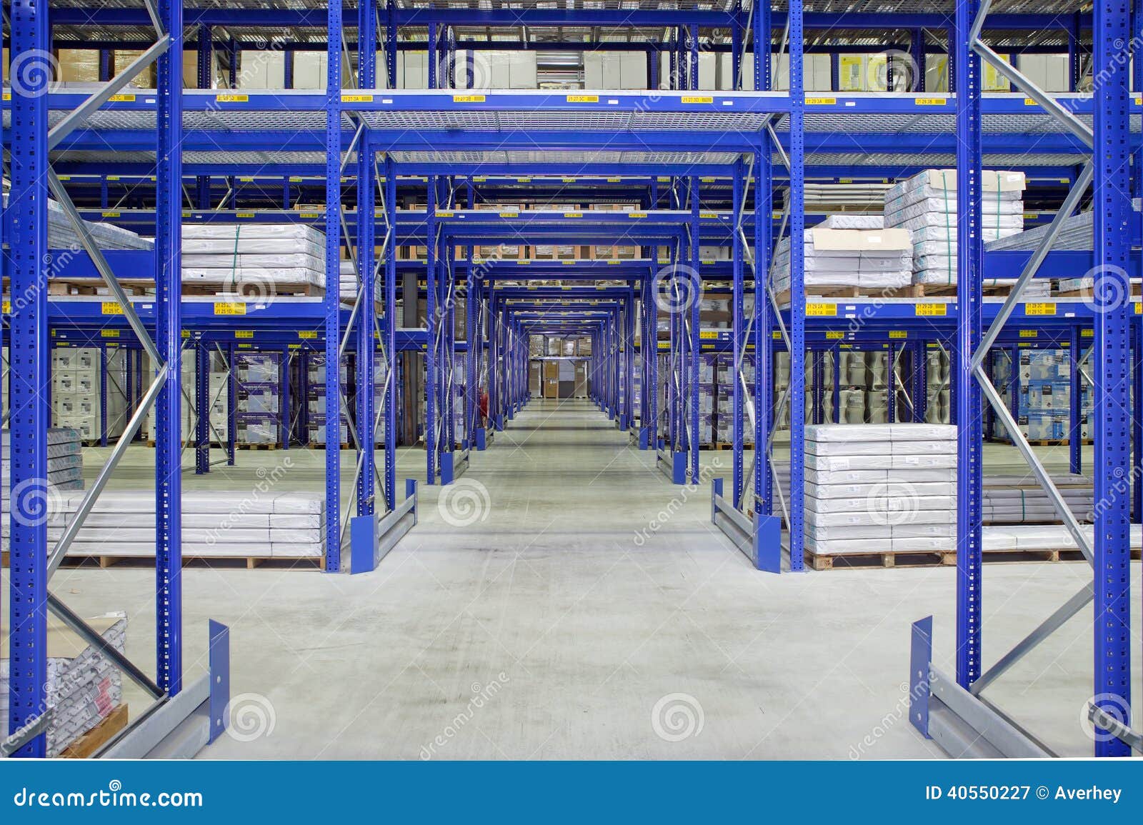 Large warehouse stock image. Image of industry, materials - 40550227