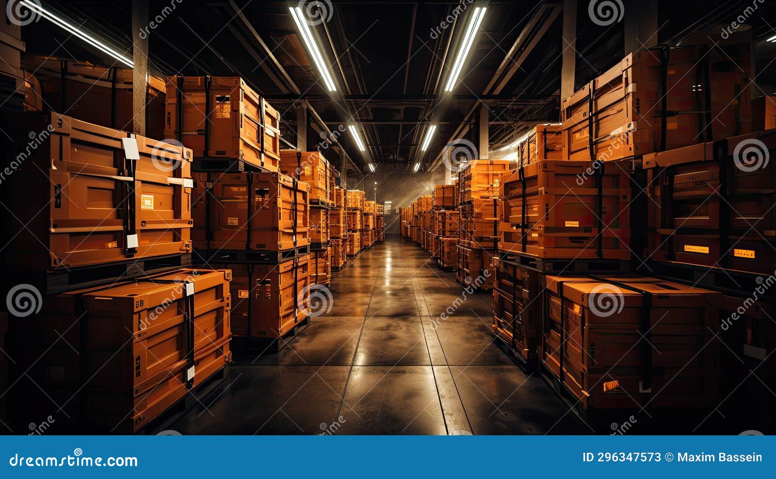 A Large Warehouse Where Various Products are Stored, a Large Store and ...