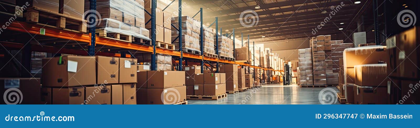 A Large Warehouse Where Various Products are Stored, a Large Store and ...