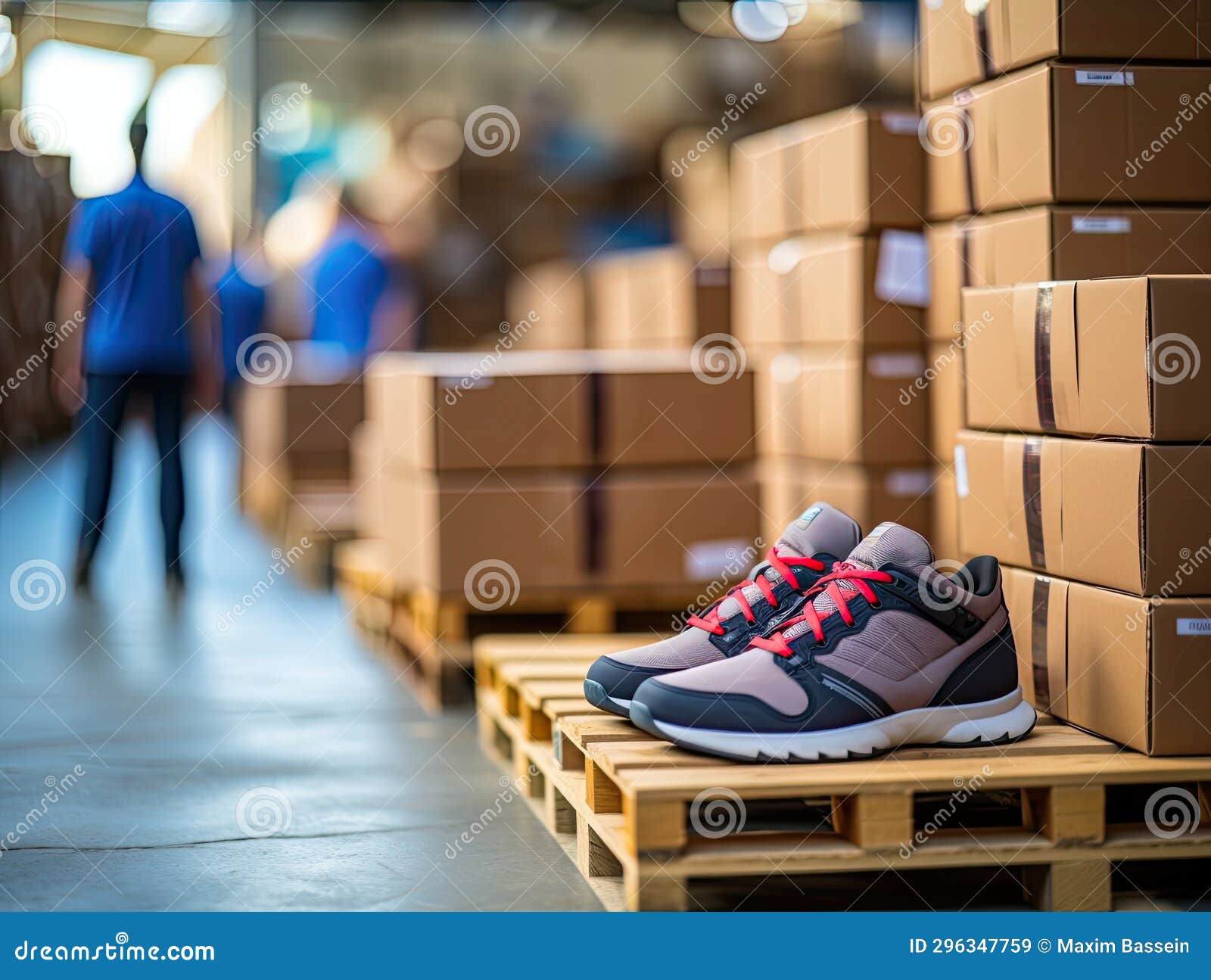 A Large Warehouse Where Various Products are Stored, a Large Store and ...