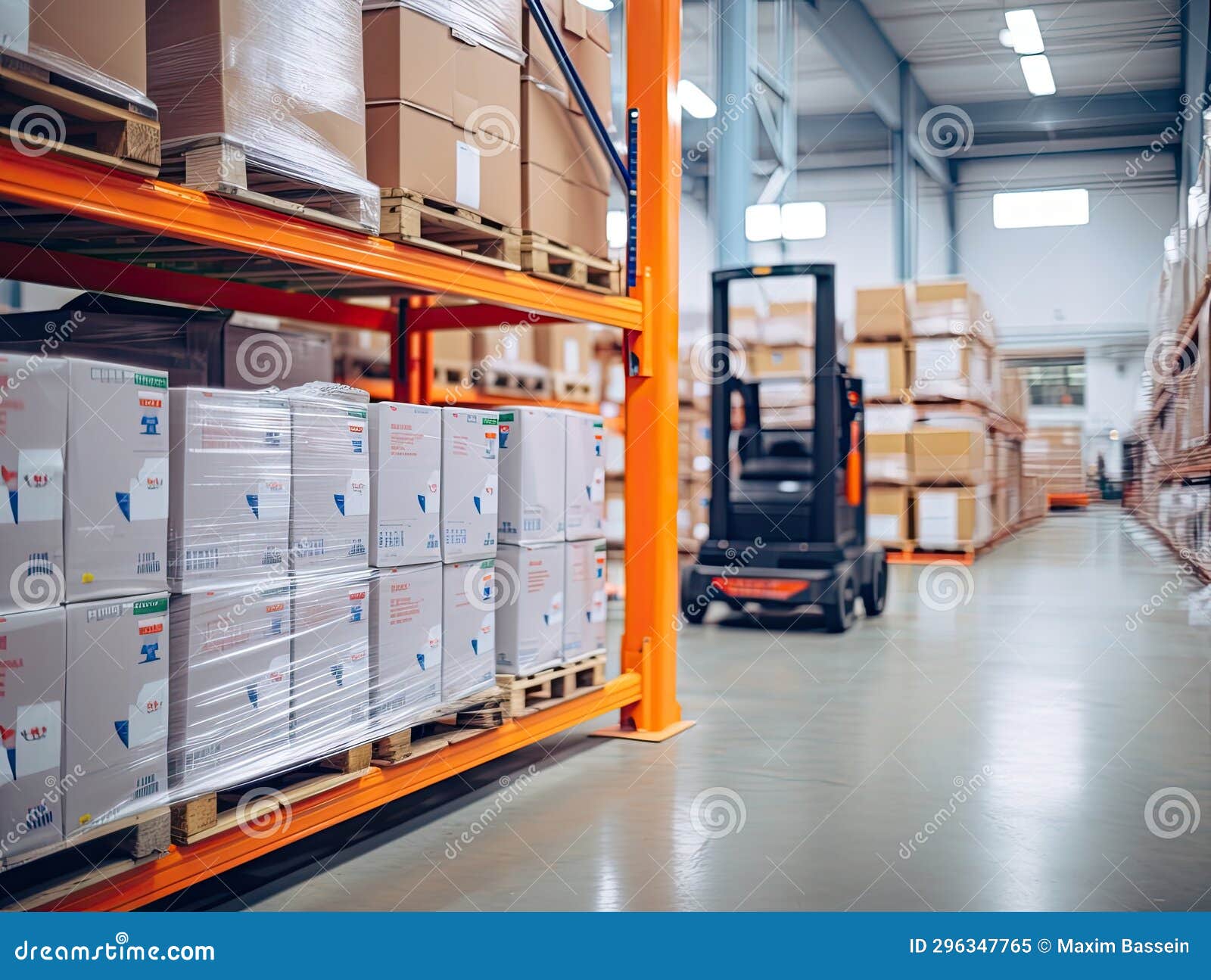 A Large Warehouse Where Various Products are Stored, a Large Store and ...