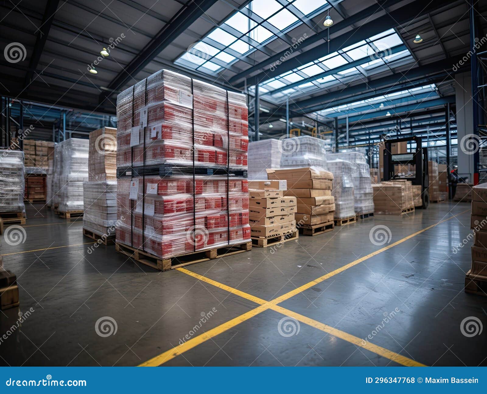 A Large Warehouse Where Various Products are Stored, a Large Store and ...