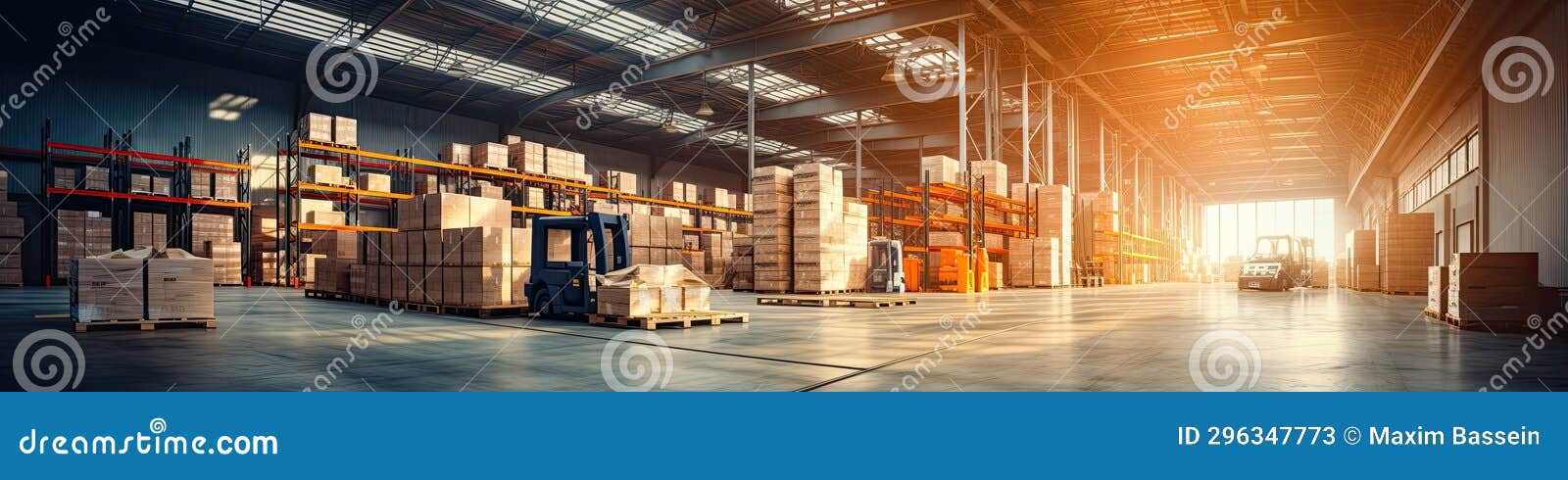 A Large Warehouse Where Various Products are Stored, a Large Store and ...