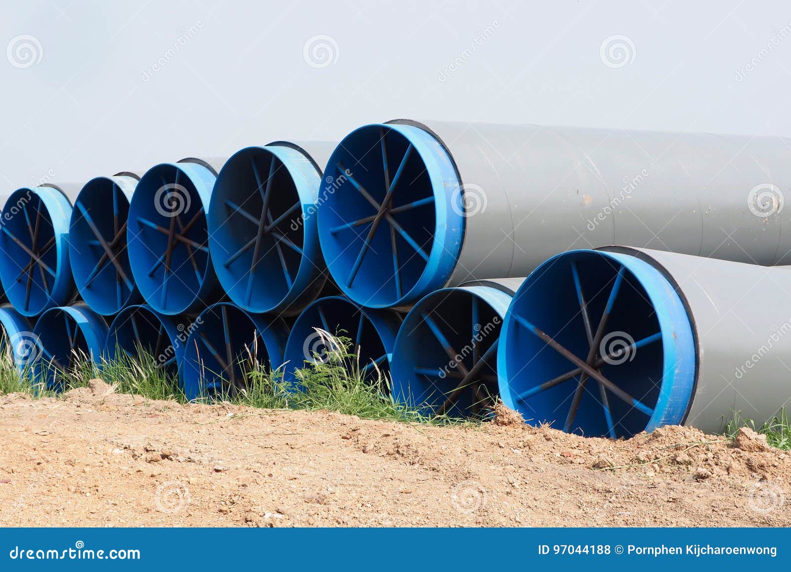 Large water pipe stock photo. Image of hydro, domestic - 97044188