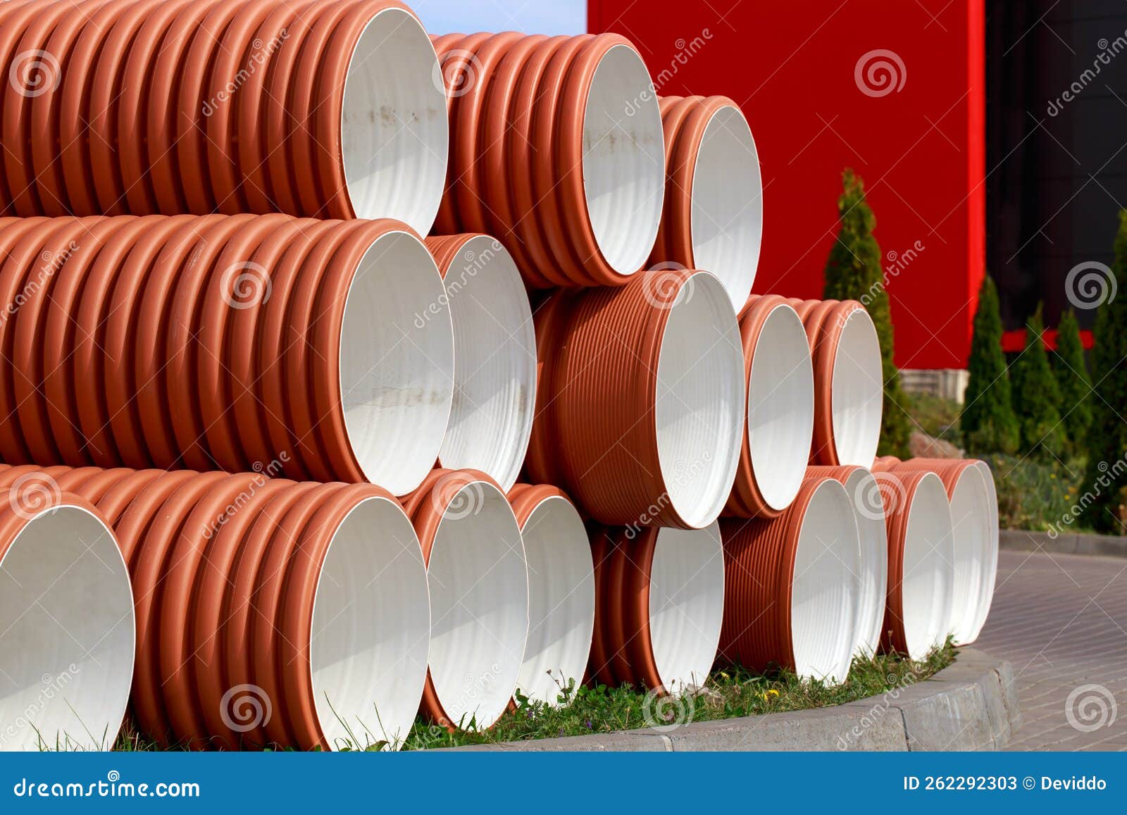 Large water pipes stock image. Image of pattern, system - 262292303