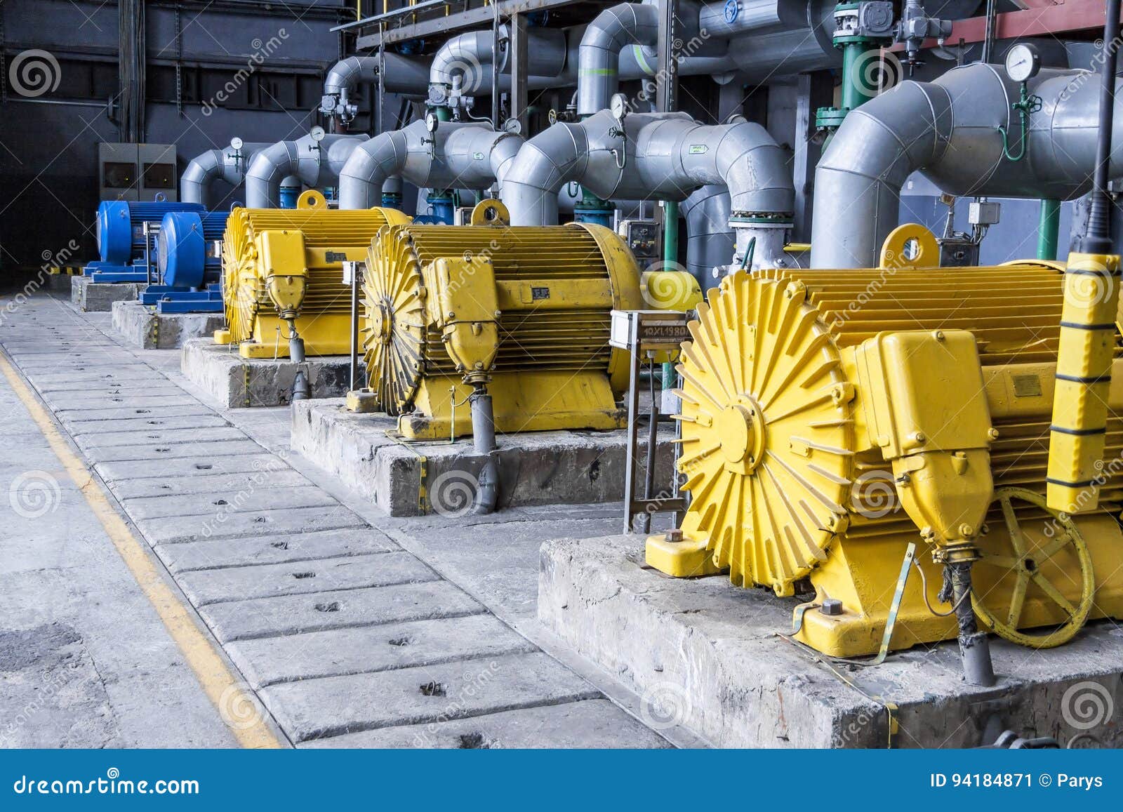 Large water pumps stock image. Image of electrical, pipelines - 94184871