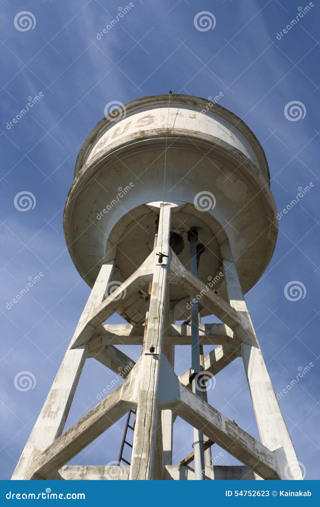 Large Water Tank Outdoors in Morning. Stock Image - Image of water ...