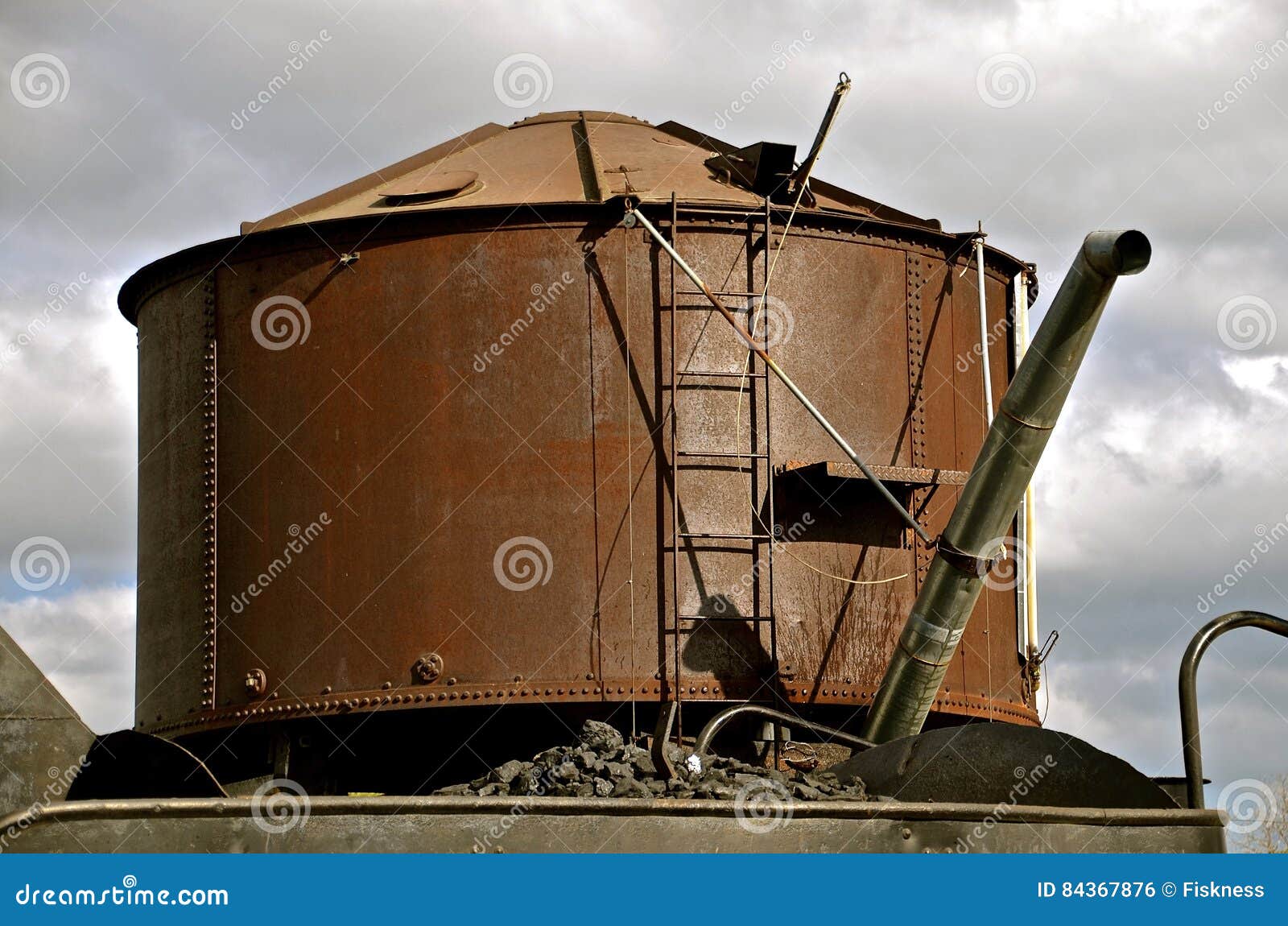 Large Water Tank for Refilling Train Steam Engines Stock Photo - Image ...