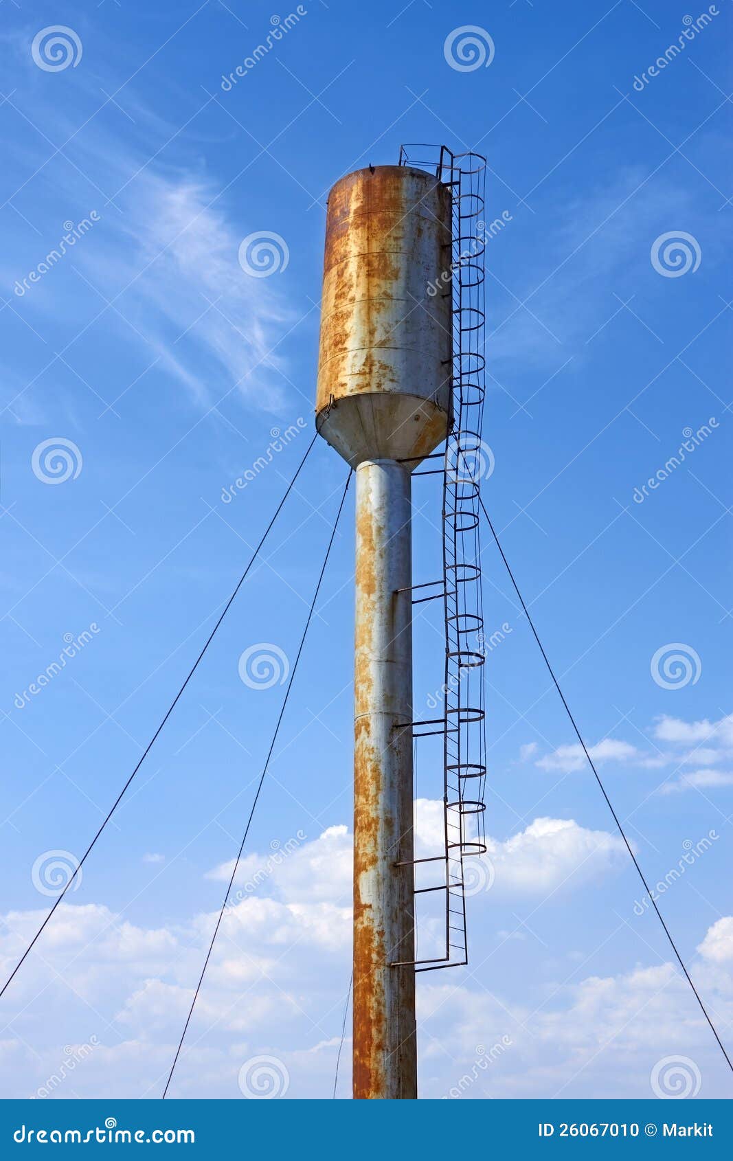 Large water tower stock photo. Image of dirty, abandoned - 26067010