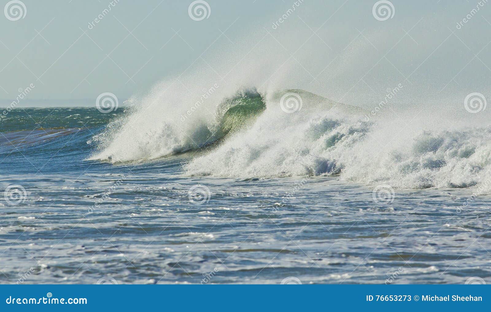 Large Wave with Lots of Sea Spray Stock Image - Image of crash, fresh ...