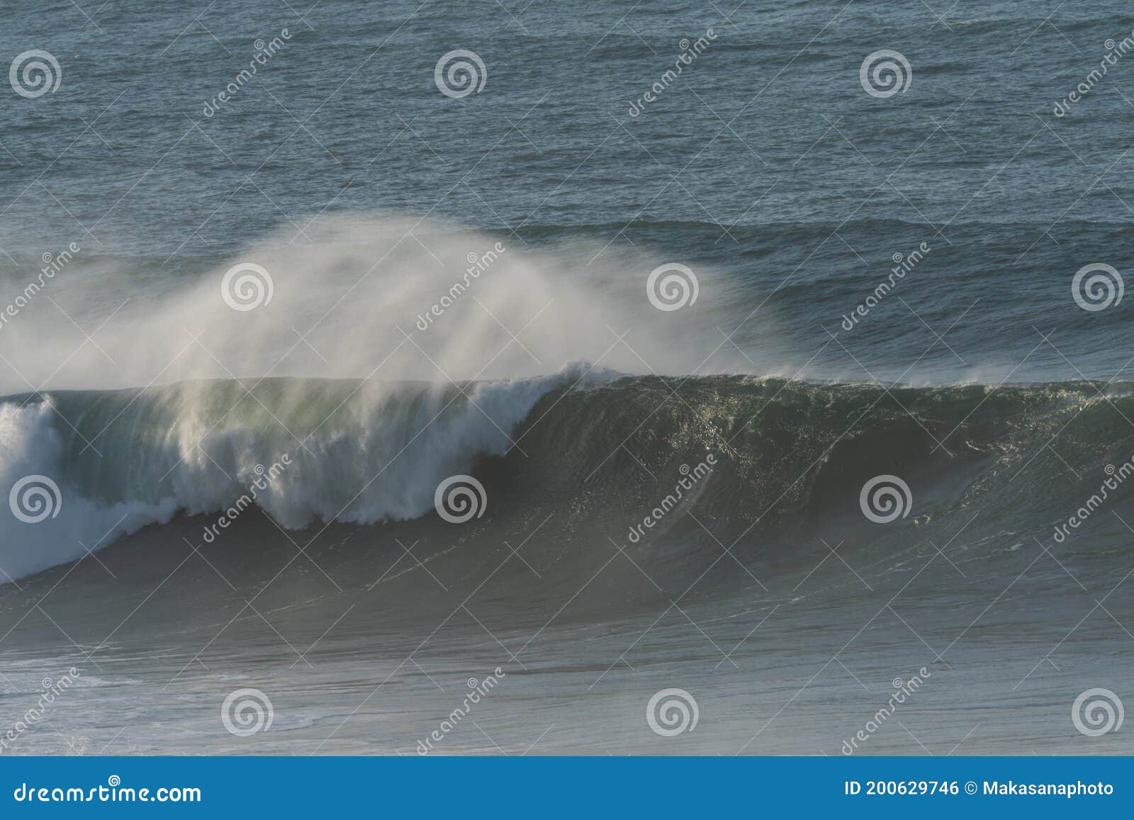 Large Waves Breaking in the Open Ocean during a Tropical Storm Stock ...