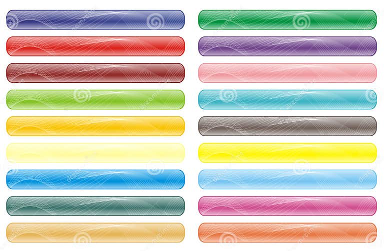 Large web buttons stock vector. Illustration of glass - 4297385