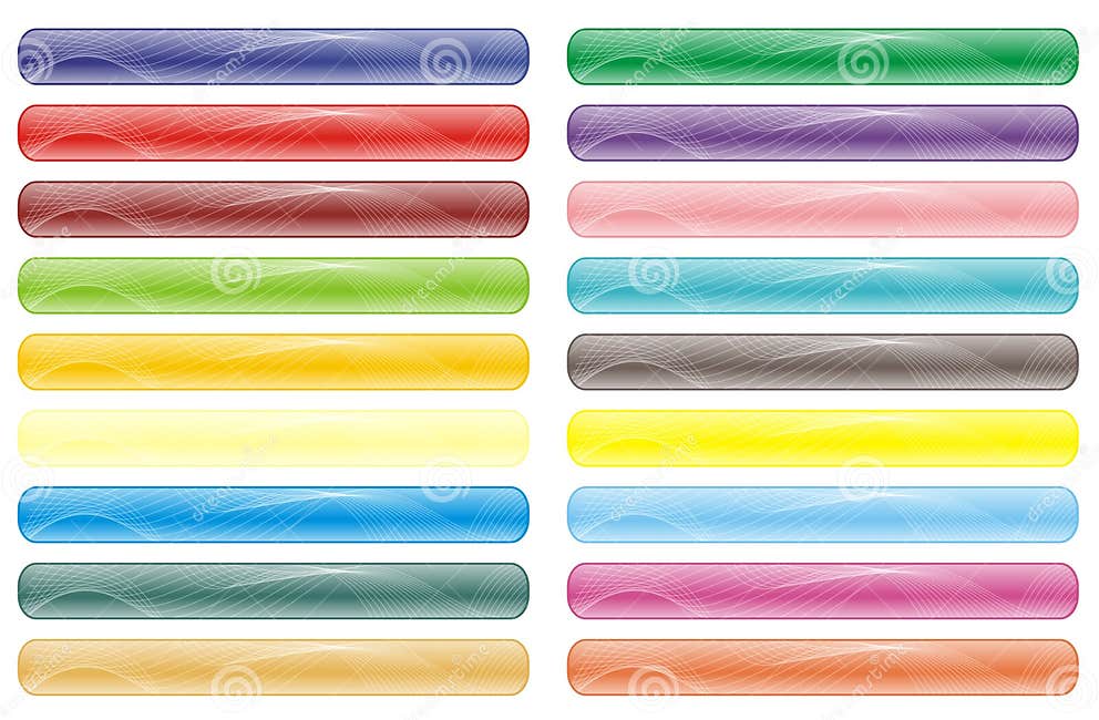 Large web buttons stock vector. Illustration of glass - 4297385