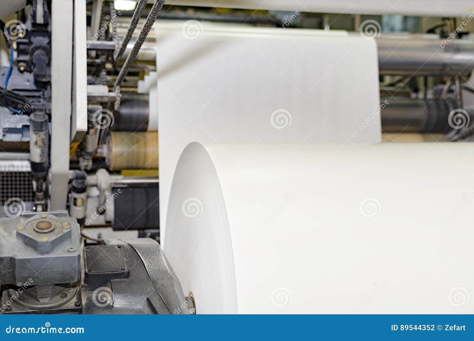 A Large Webset Offset Printing Press Stock Photography | CartoonDealer ...
