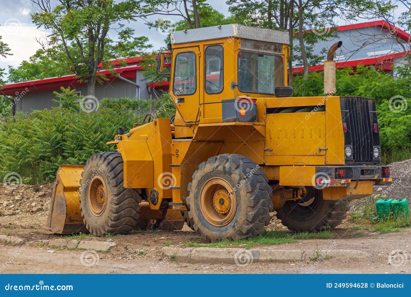 Large Loader Machine stock photo. Image of wheels, vehicle - 249594628