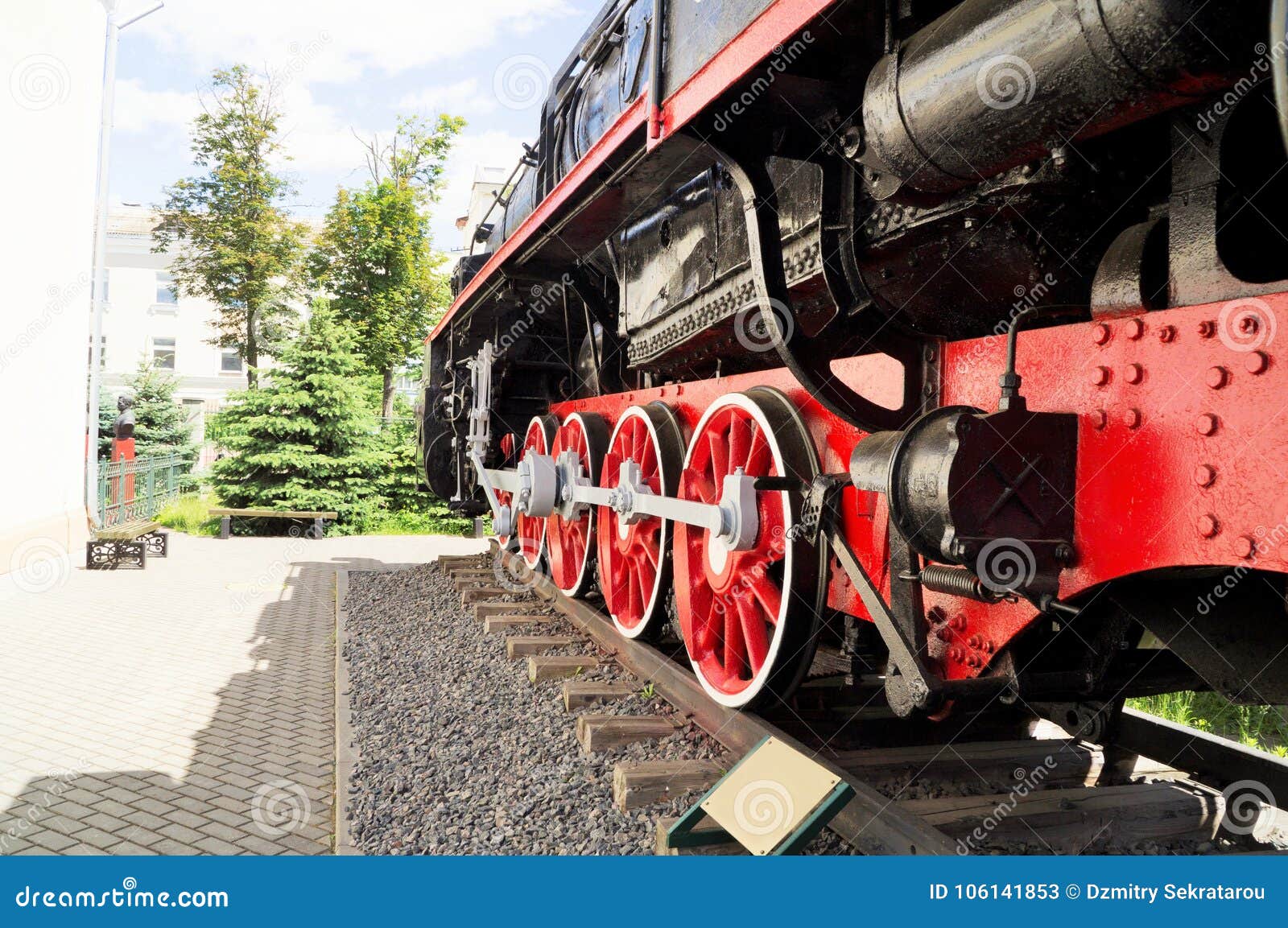 Large Wheels of an Old Train Stock Image - Image of pull, coal: 106141853