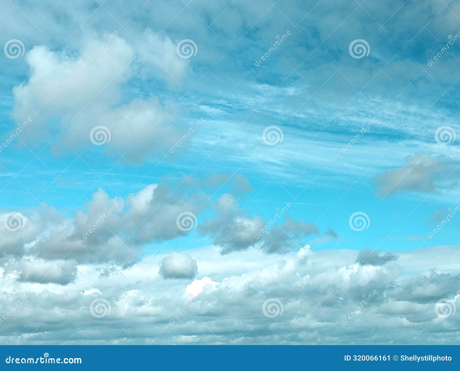 Large Whiite Clouds in the Sky As Background Stock Image - Image of ...