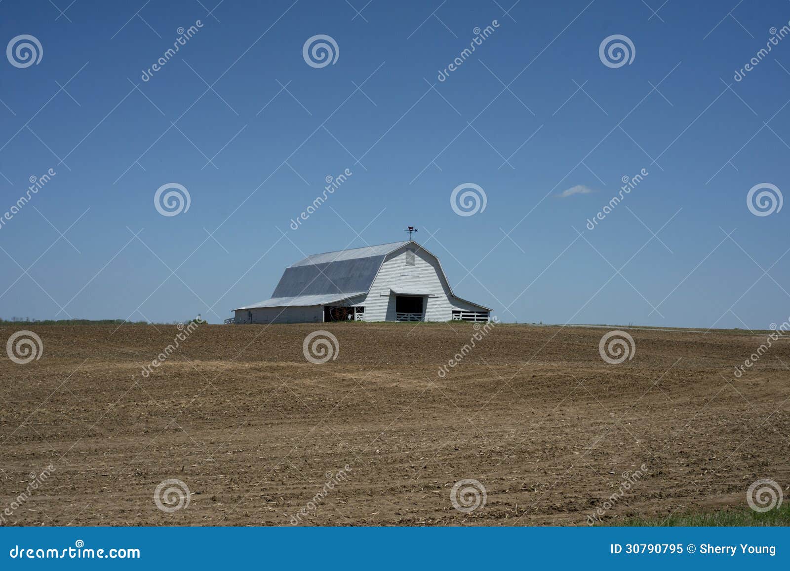 Large White Barn stock image. Image of large, farmland - 30790795