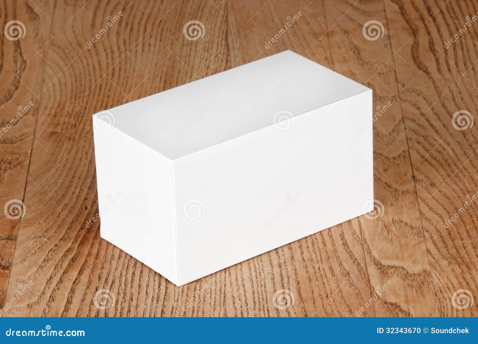 Large White Box on the Table Stock Photo - Image of still, empty: 32343670