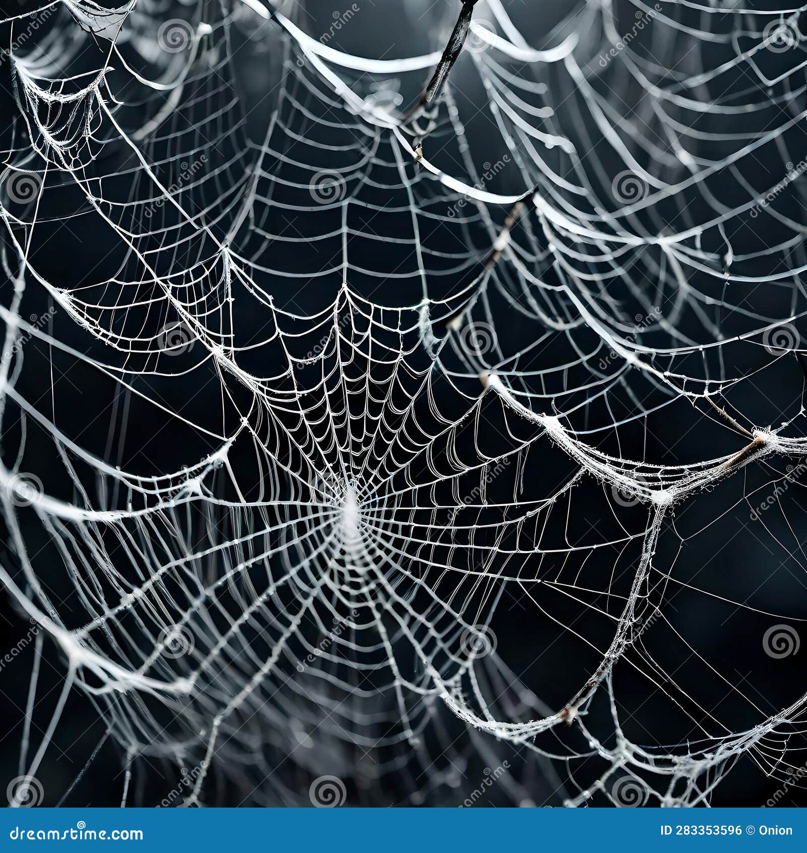 Cobwebs in White - Ai Generated Image Stock Illustration - Illustration ...